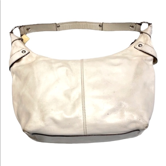 Coach | Bags | Coach Winter White Coach Leather Purse | Poshmark